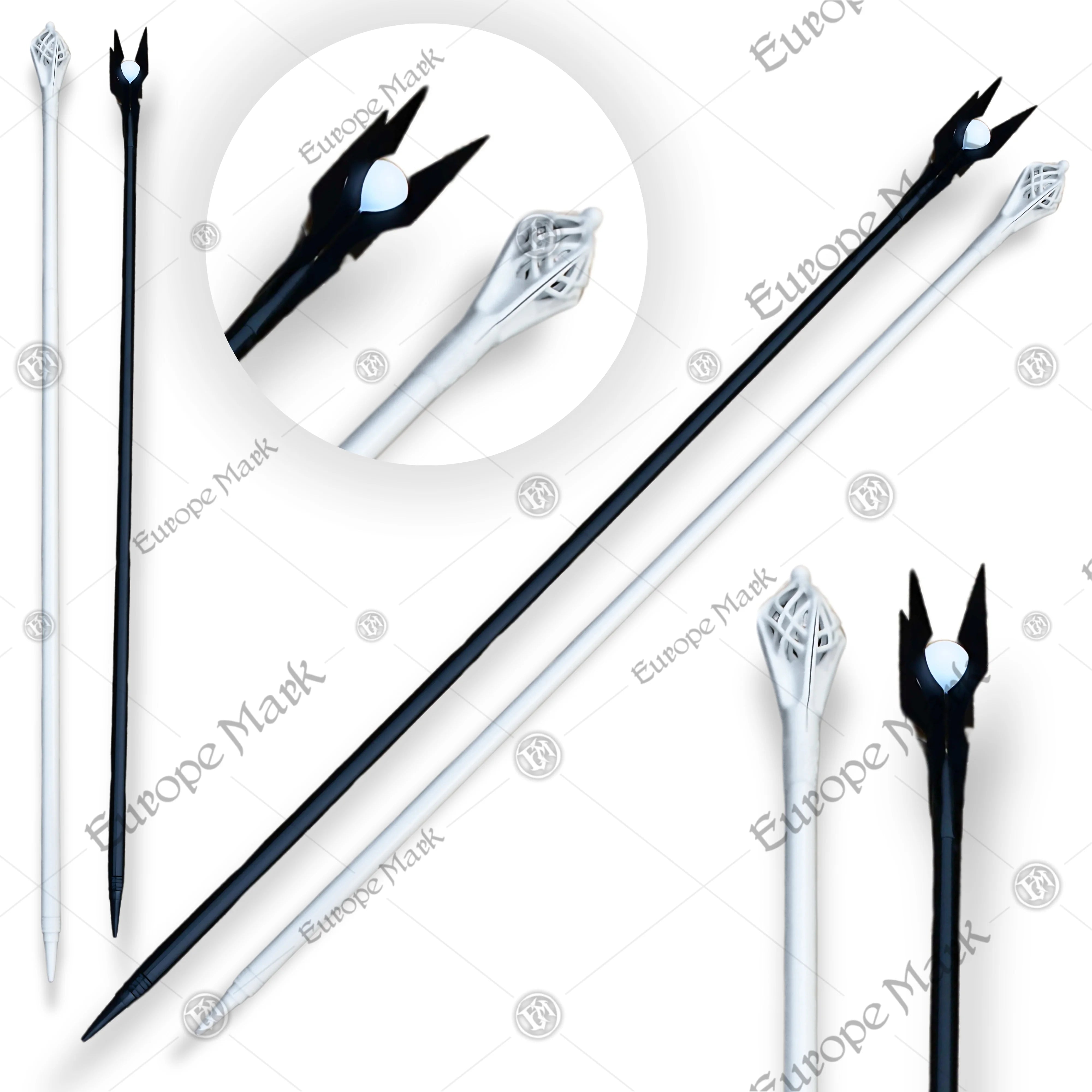 Gandalf The White & Saruman Staff LOTR